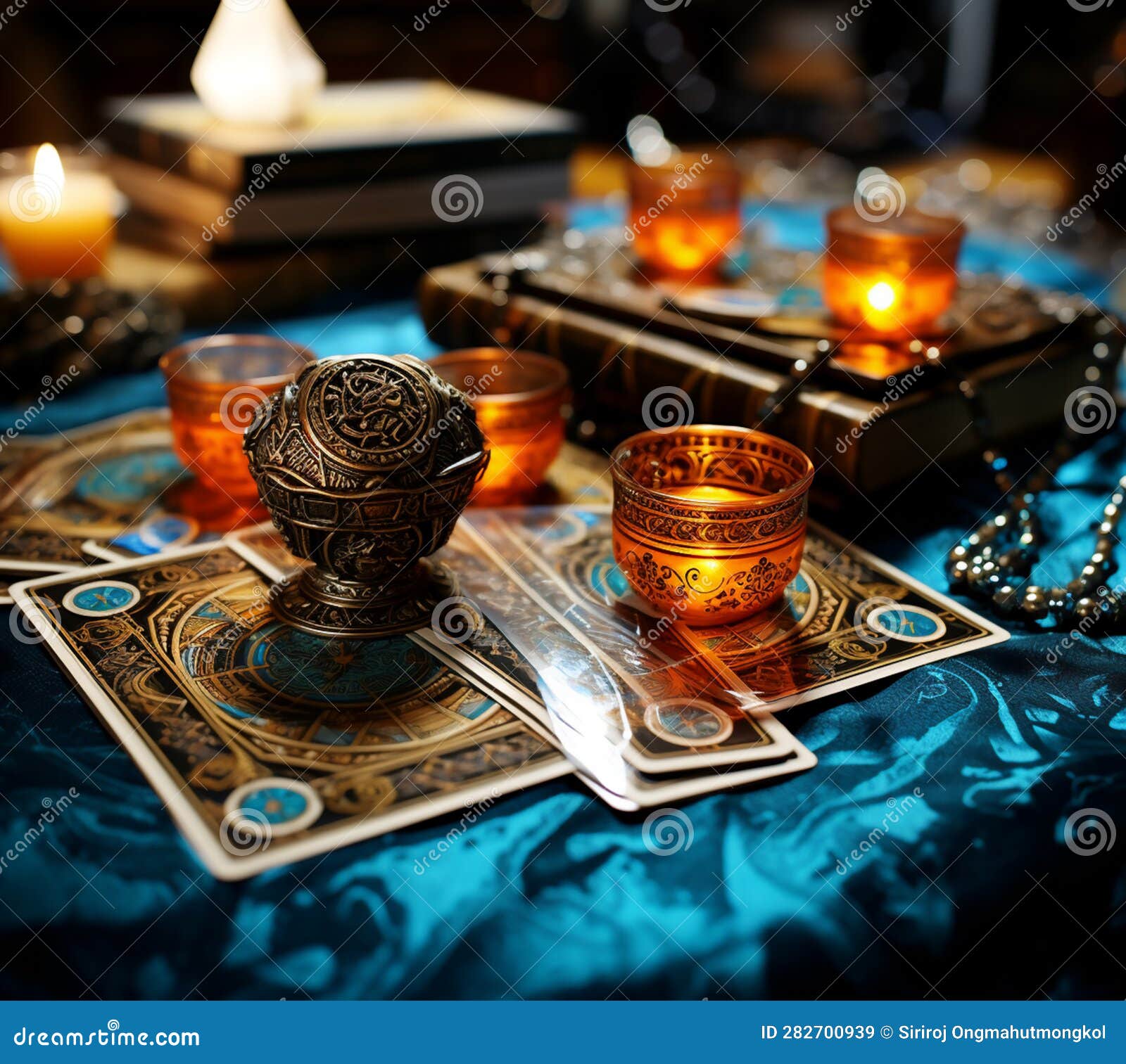 Ethereal Metallic Rotation: Selective Focus on Figure-Focused Tarot ...