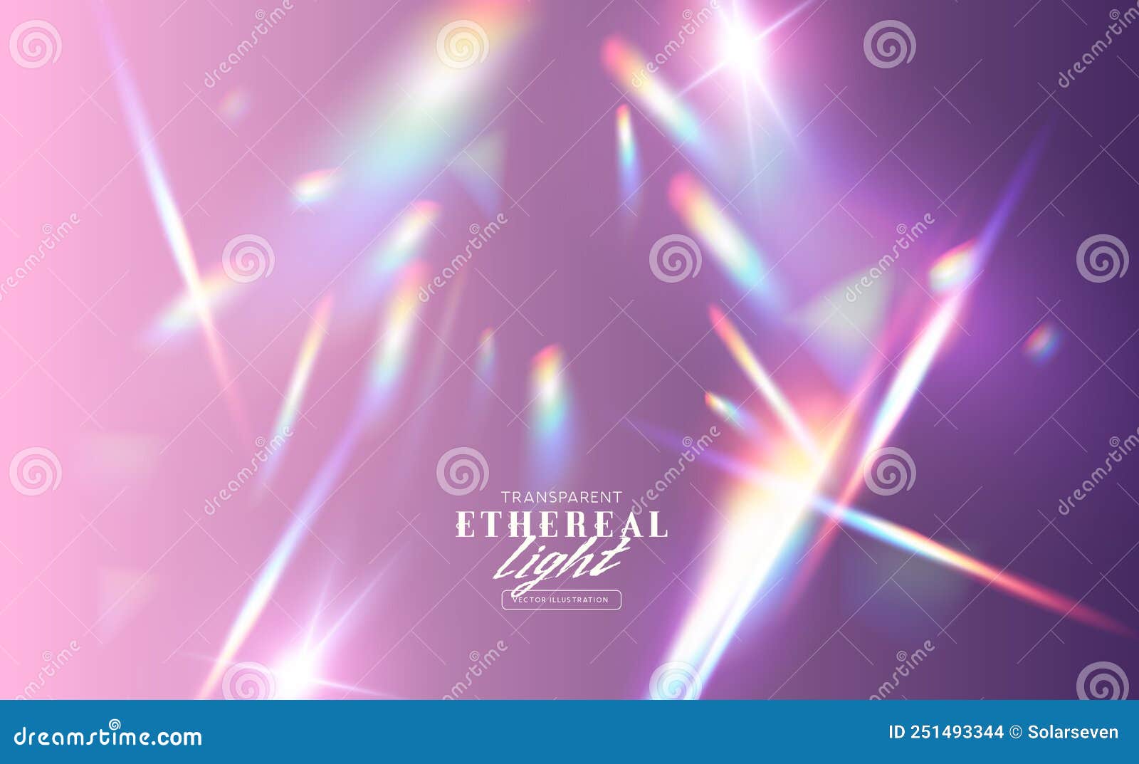 Ethereal Overlay Crystal Light Refraction Flare Effect Stock Vector ...