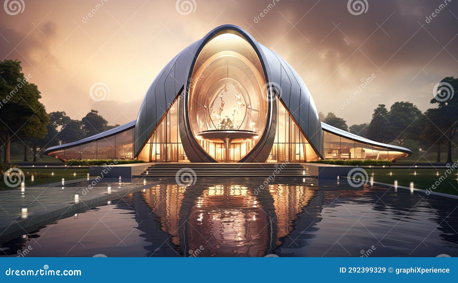 Ethereal Raindrop Haven stock illustration. Illustration of organic ...