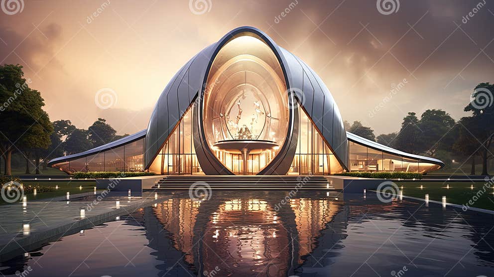 Ethereal Raindrop Haven stock illustration. Illustration of organic ...