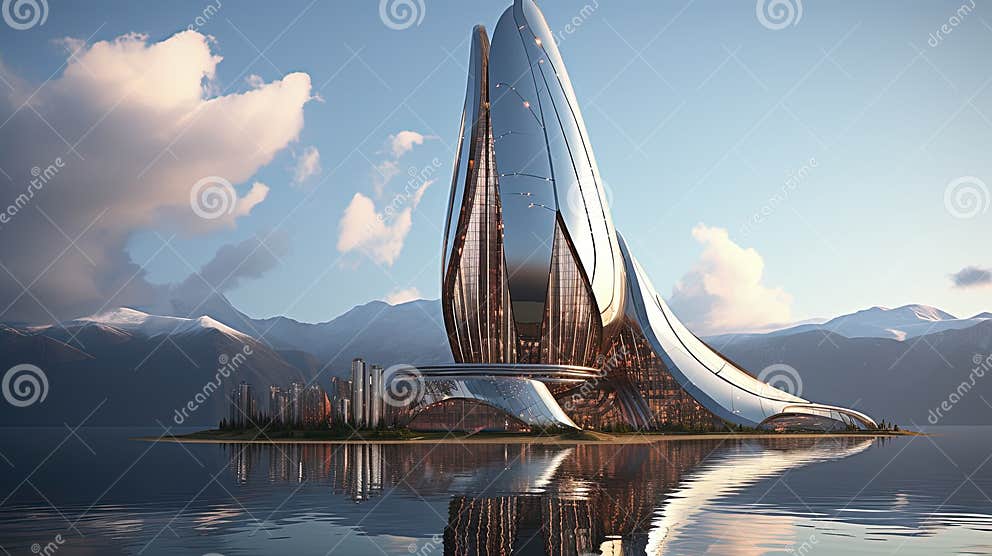 Ethereal Raindrop Haven stock illustration. Illustration of design ...