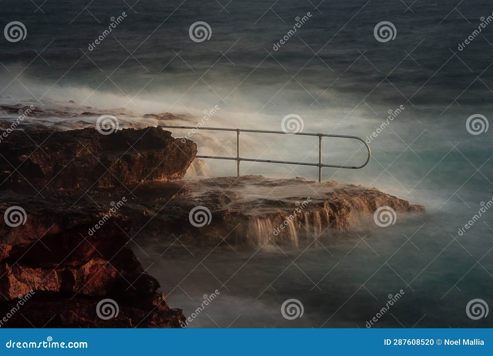 Smoky water stock photo. Image of rock, coastal, cliff - 287608520