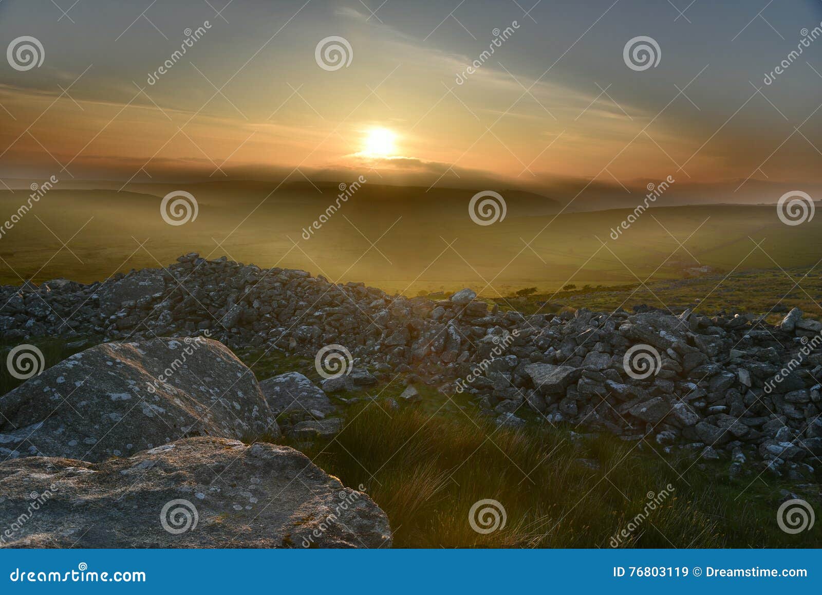 Ethereal Sunset stock image. Image of stunning, ethereal - 76803119