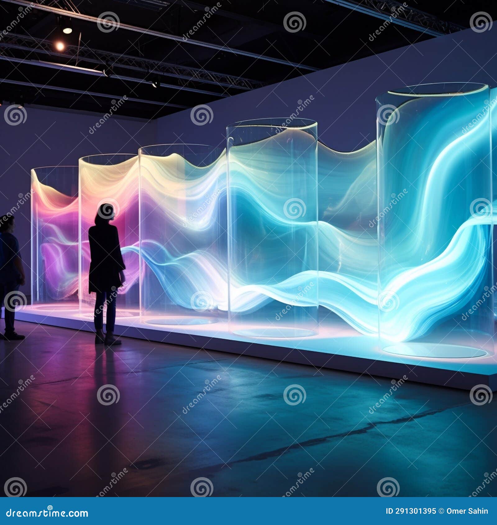 Ethereal Tides: Liquid Light Waves Dancing Across Translucent Screens ...
