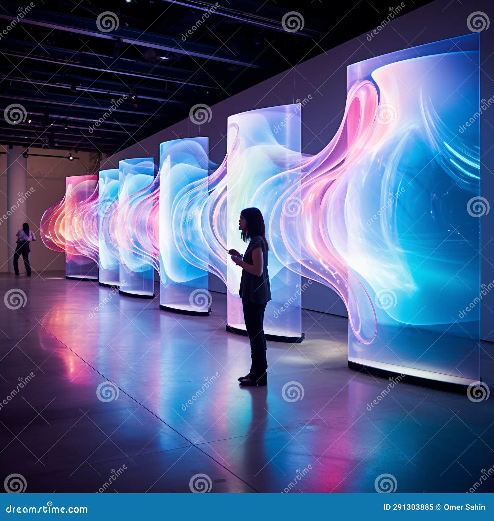 Ethereal Tides: Liquid Light Waves Dancing Across Translucent Screens ...