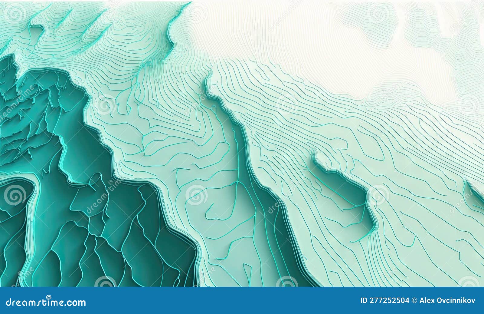 Ethereal Topographic Map Background for Web and Print Designs. Stock ...