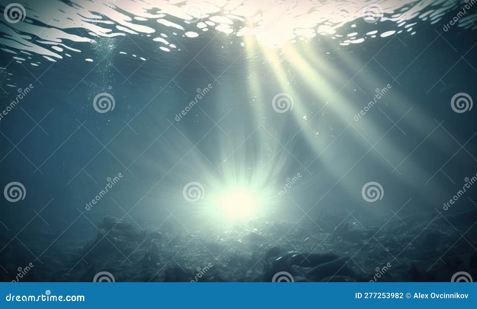 Ethereal Underwater Sun Rays: a Dreamy Background for Your Designs ...