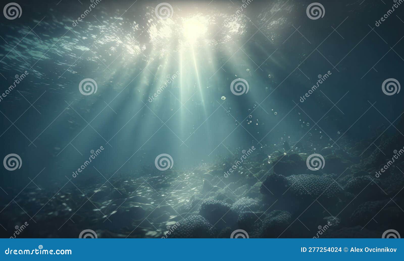 Ethereal Underwater Sun Rays: a Dreamy Background for Your Designs ...
