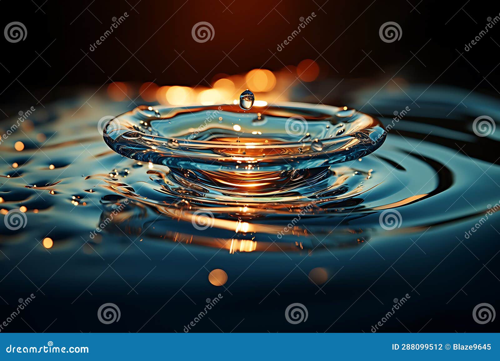 Ethereal Water Ripple Art stock illustration. Illustration of delicate ...