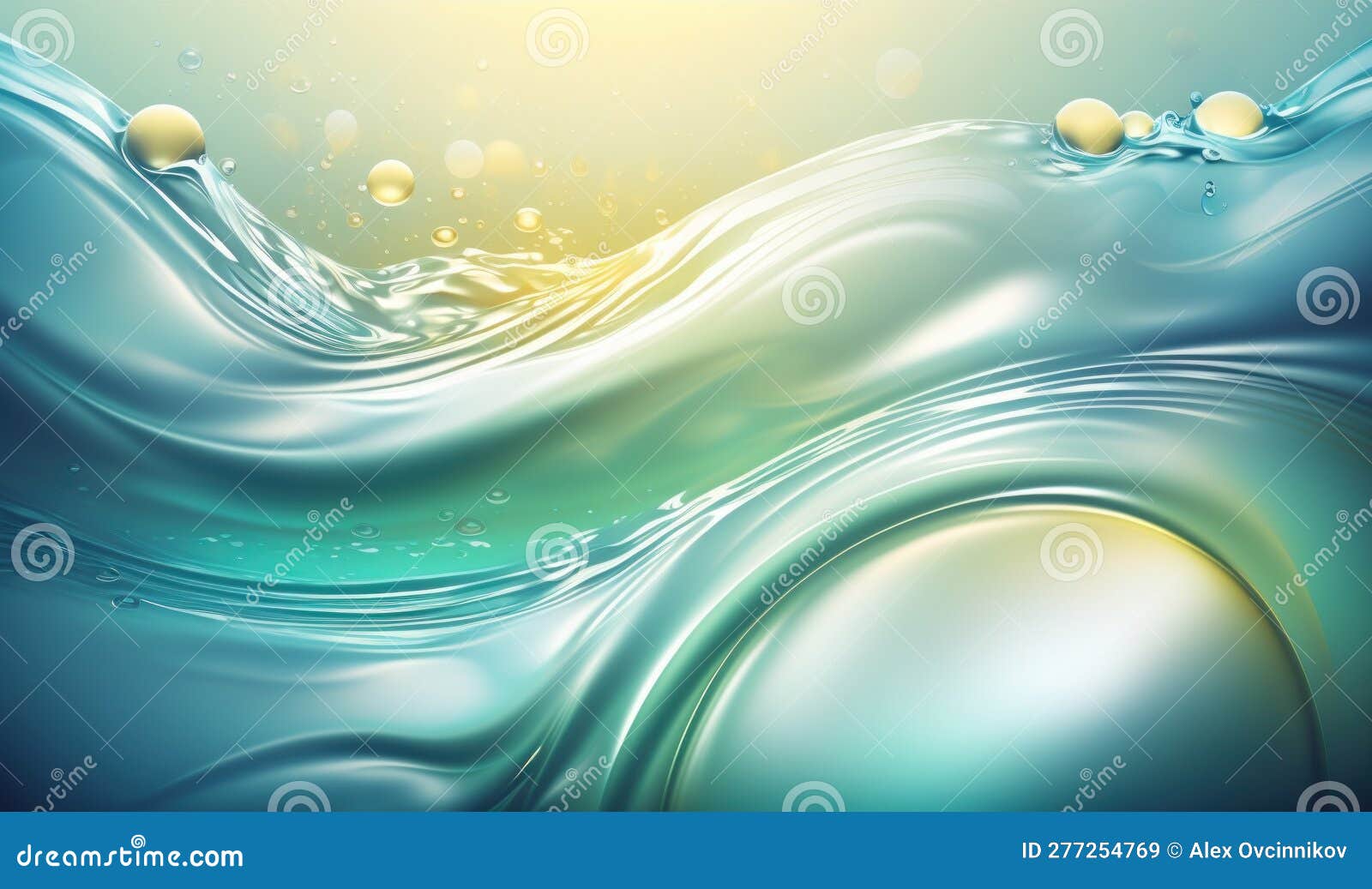 Ethereal Water Texture for Spa and Wellness Designs. Stock Illustration ...