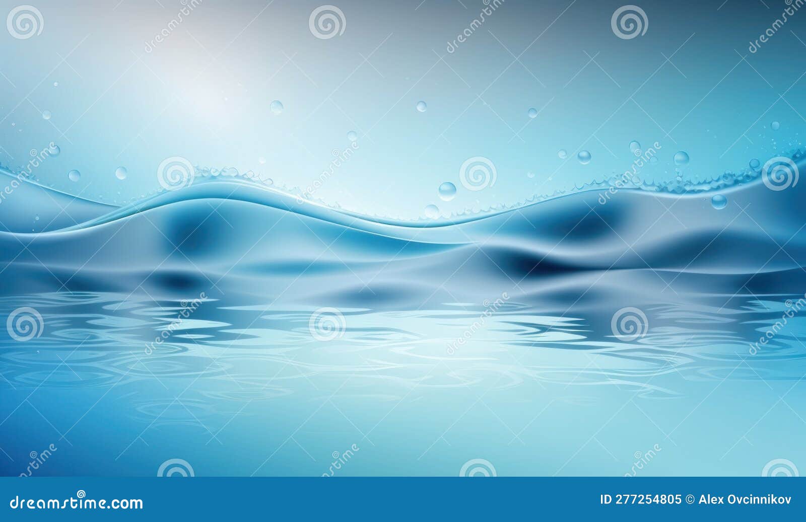 Ethereal Water Texture for Spa and Wellness Designs. Stock Illustration ...