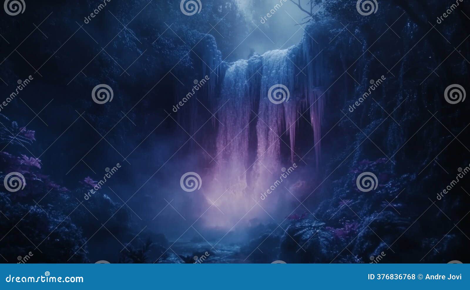 Ethereal Waterfall Painting By Alan Lee - Detailed Realistic Marine Art ...