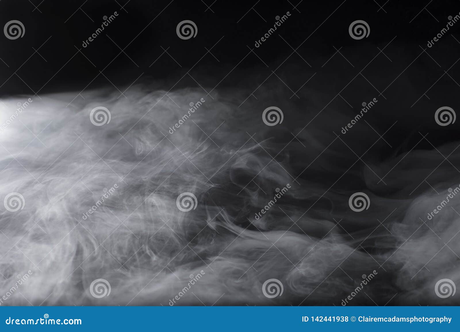 Ethereal Whispy Dry Ice Fog Rolling from the Side Stock Photo - Image ...