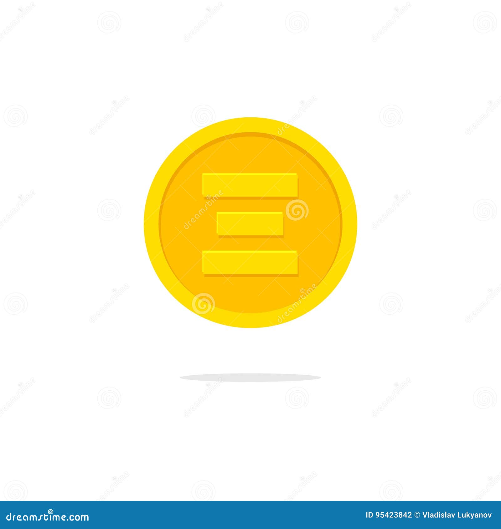 Ethereum Coin Icon Vector, Flat Cartoon Ether Cryptocurrency Money ...