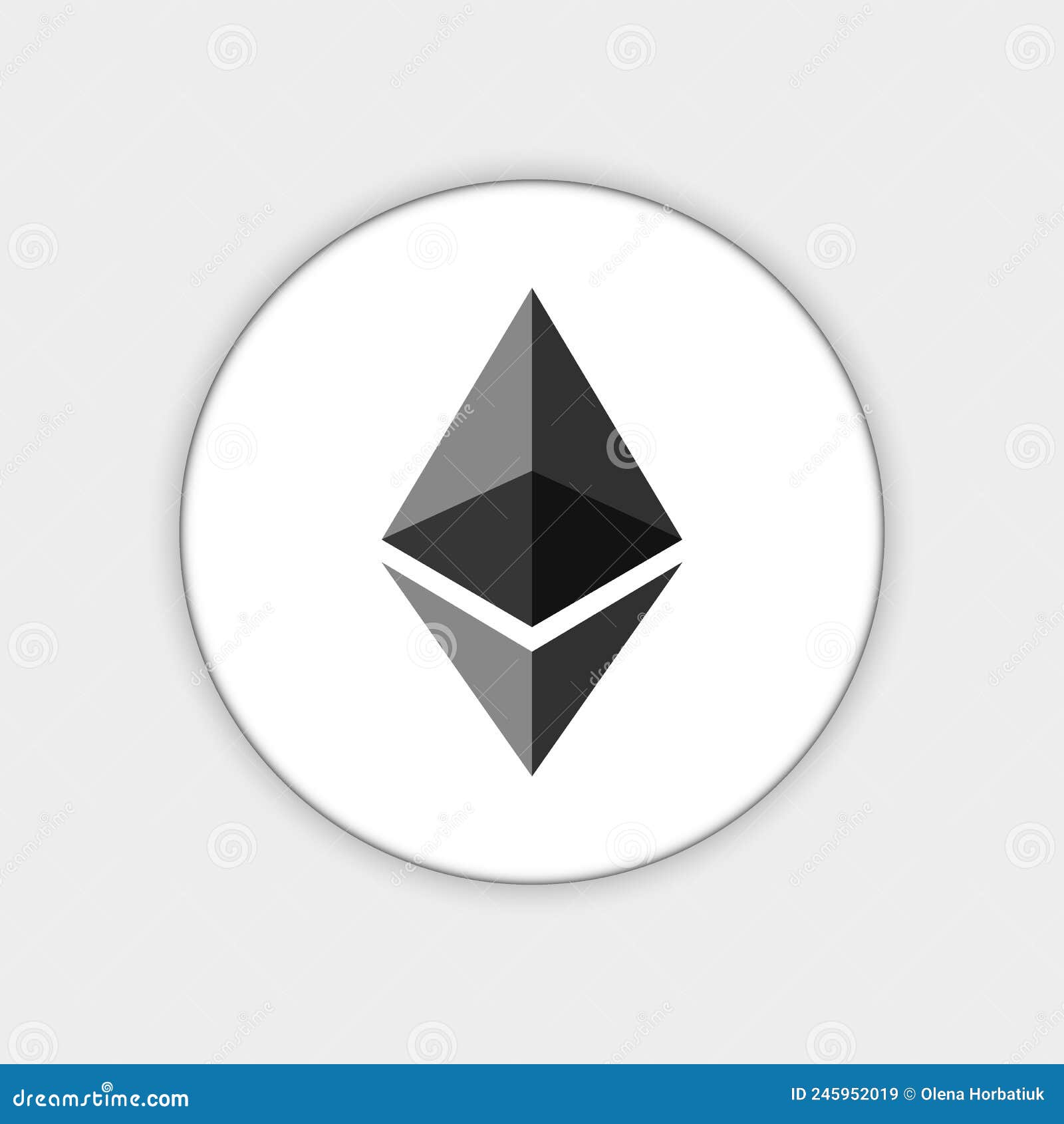 Ethereum Cripto Currency Icon. Blockchain Platform Logo. Sign Ethereum ...