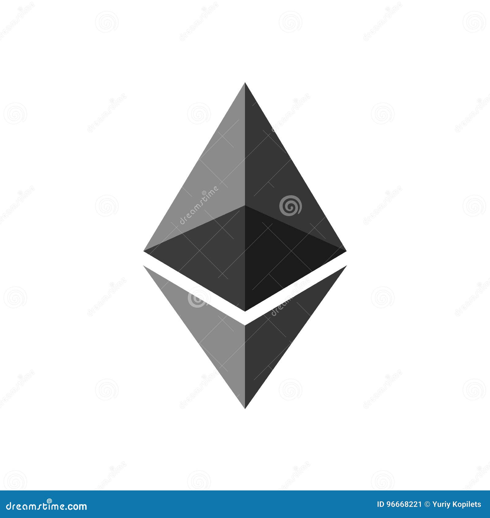 Ethereum. Cryptocurrency Ethereum Logo. Cryptography Modern Money ...