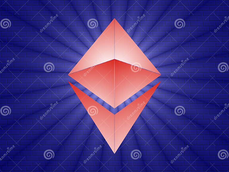 Ethereum Logo - Brick Wall. Editorial Stock Image - Illustration of ...