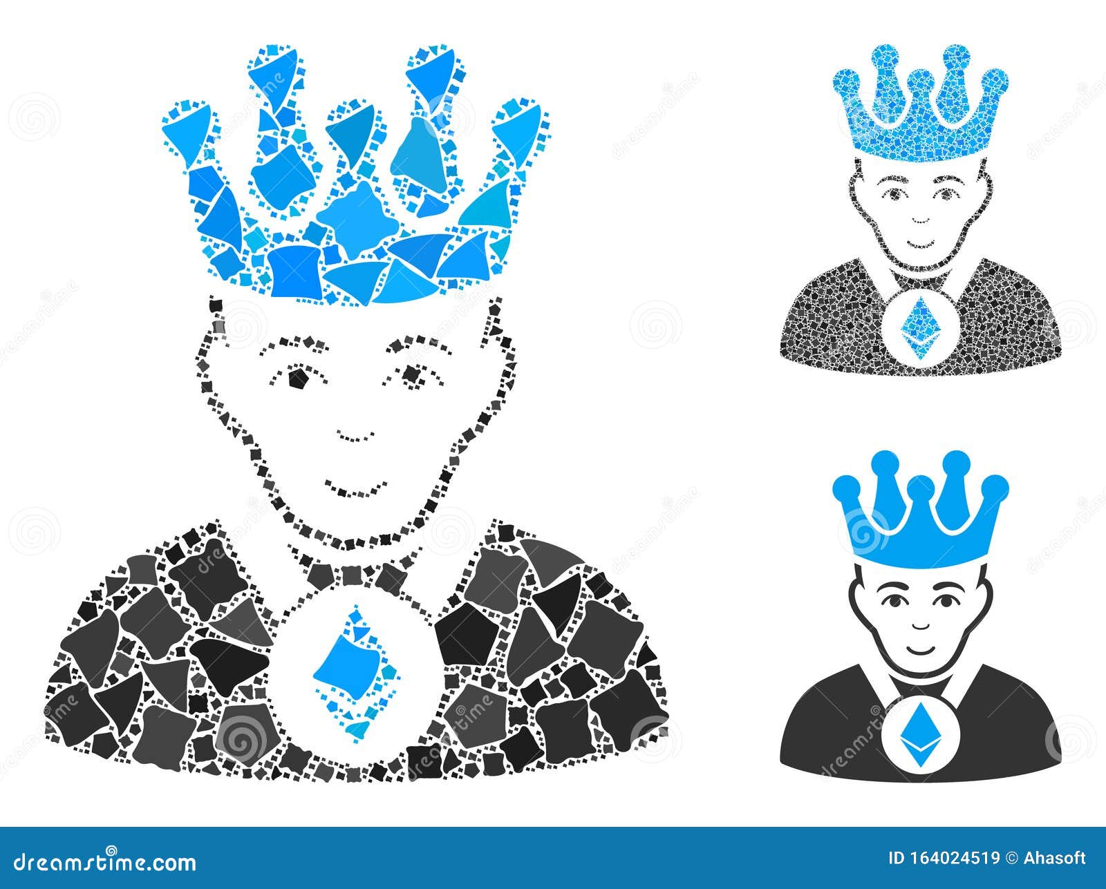 Ethereum Lord Composition Icon of Tuberous Items Stock Vector ...