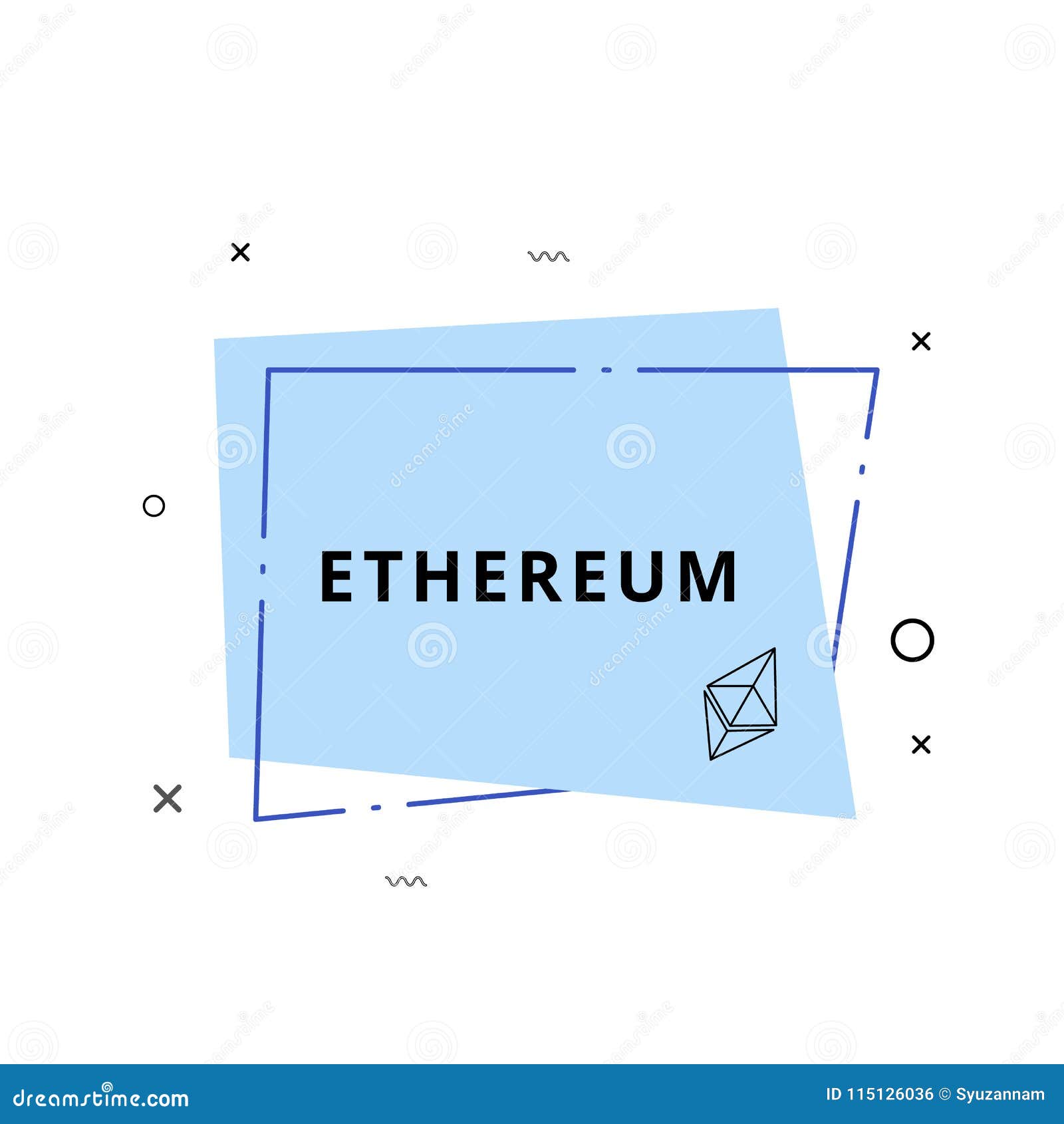 Ethereum Sign Isolated. Vector Illustration. Editorial Photo ...