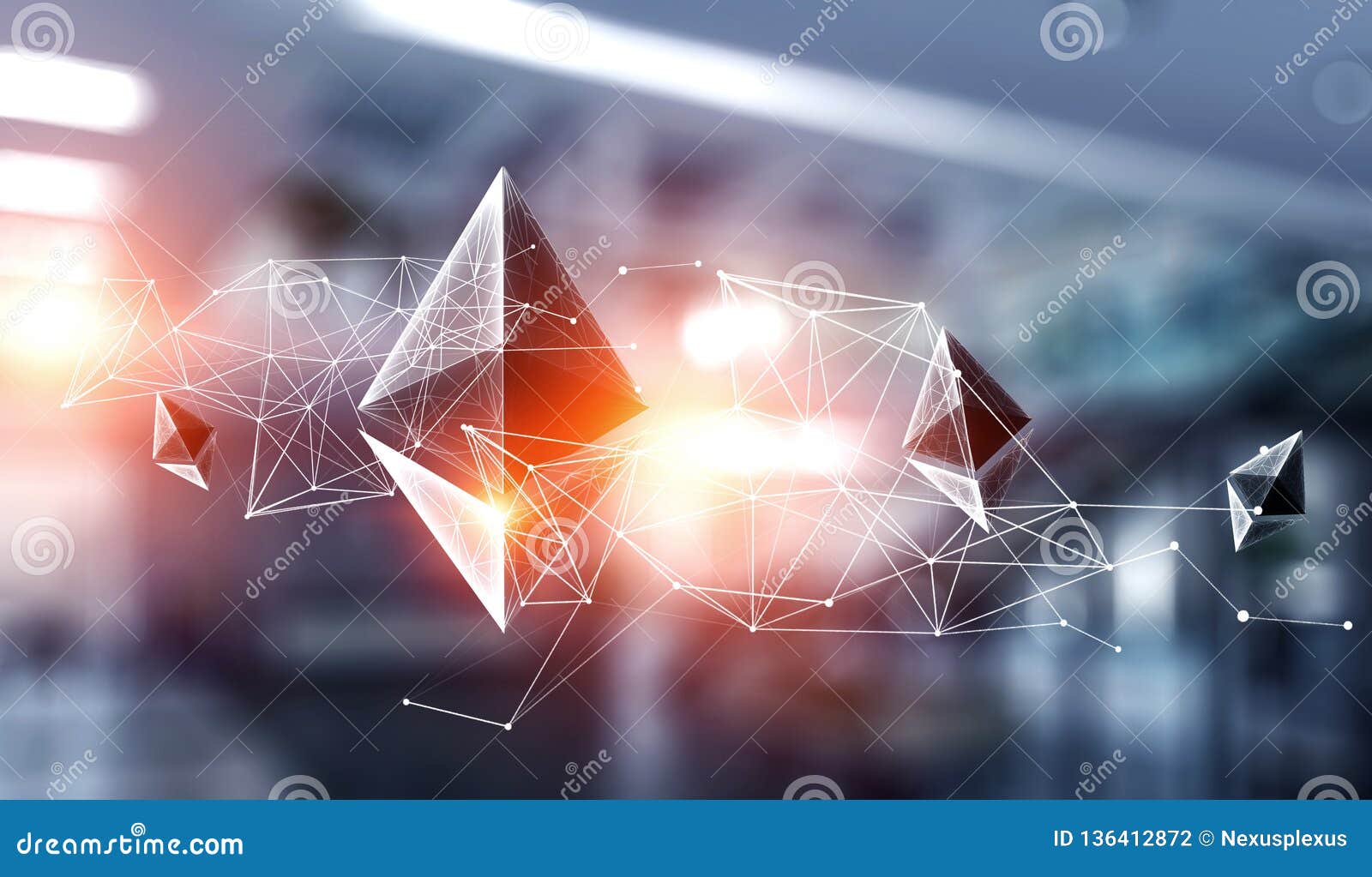 Ethereum Symbol and Connection Lines Editorial Photography - Image of ...