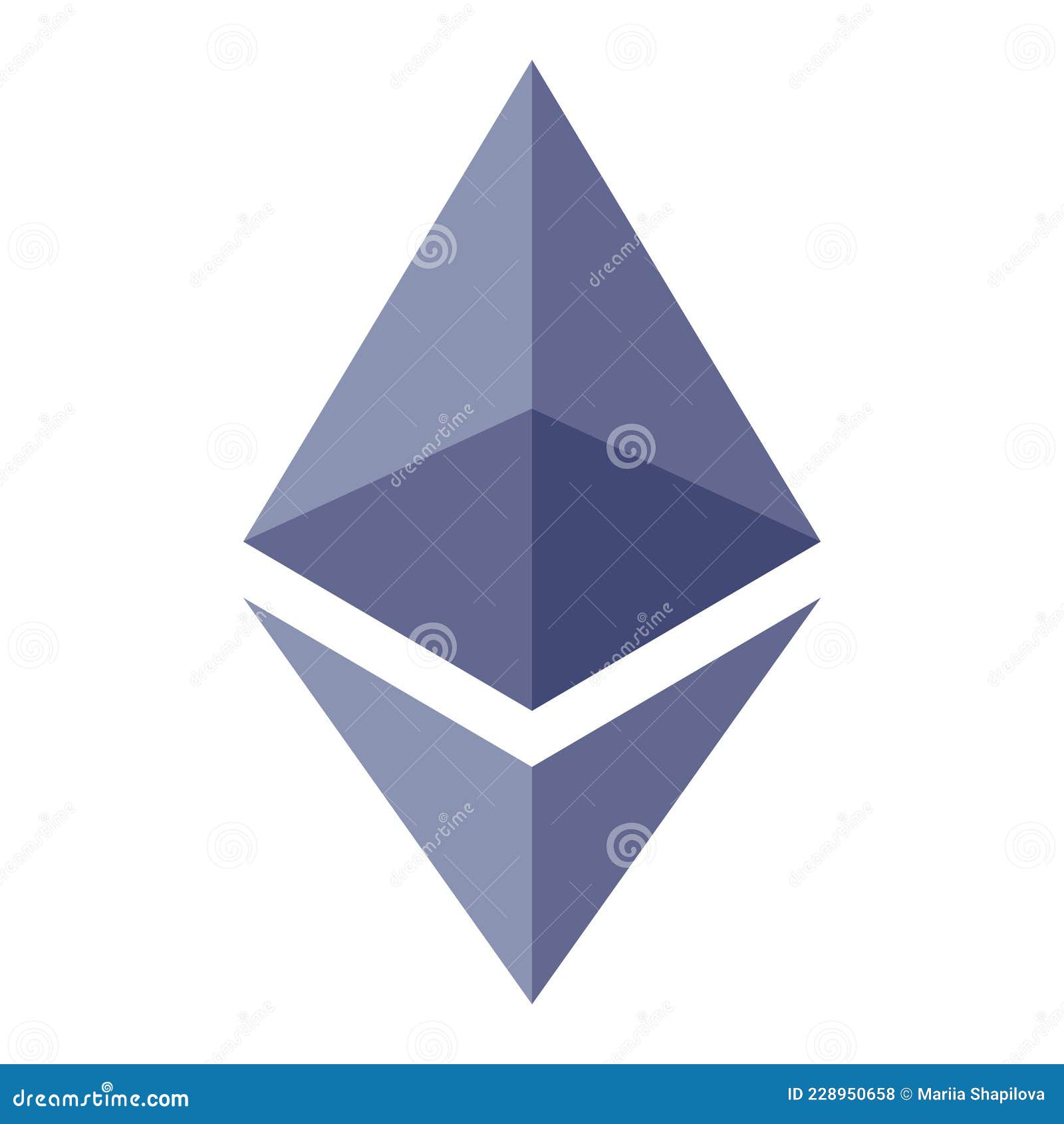 Ethereum Vector Icon. Cryptocurrency Symbol Editorial Stock Photo ...