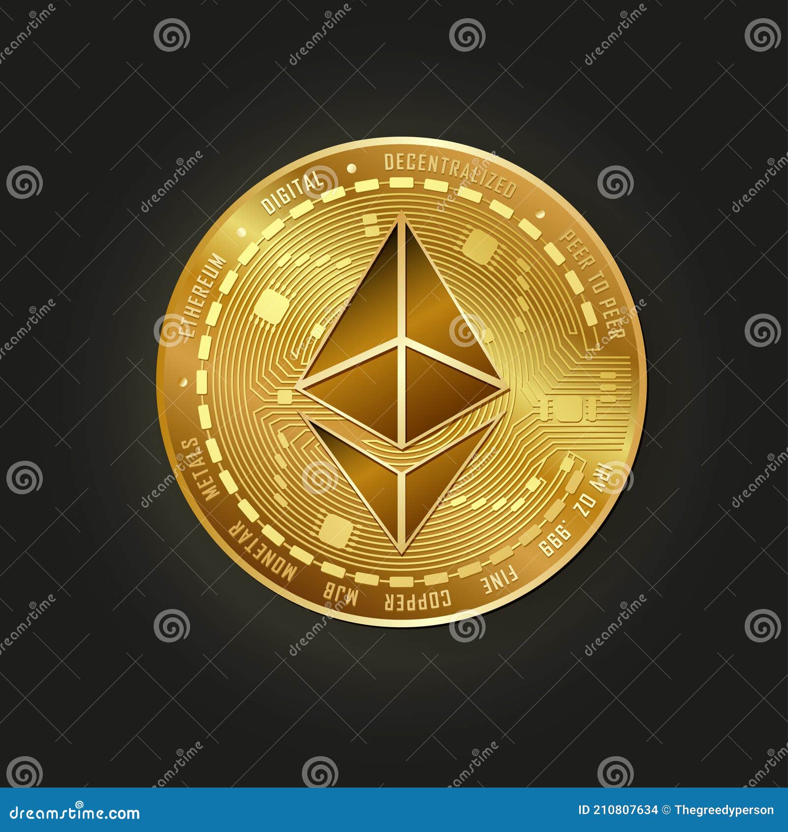 3d Illustration Golden Stellar XLM Cryptocurrency Coin Symbol Editorial ...