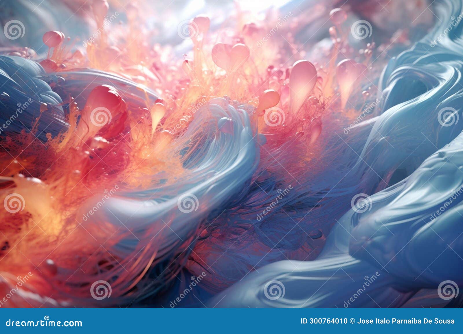 Etherial Matter Weaving through the Cosmic Stock Illustration ...