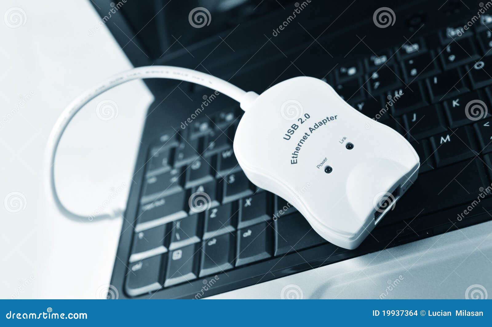 Ethernet Lan Adapter USB On Lan Hub Cable Converter Stock Photography ...