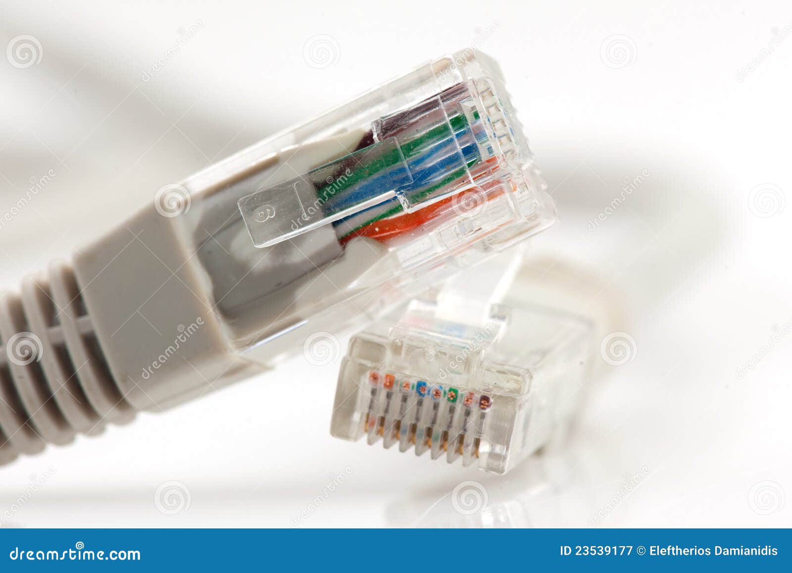 Ethernet Cable for a Computer Stock Image - Image of connection ...