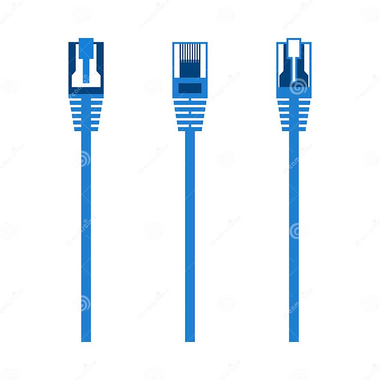 Ethernet Cables Vector stock vector. Illustration of ethernet - 197087082