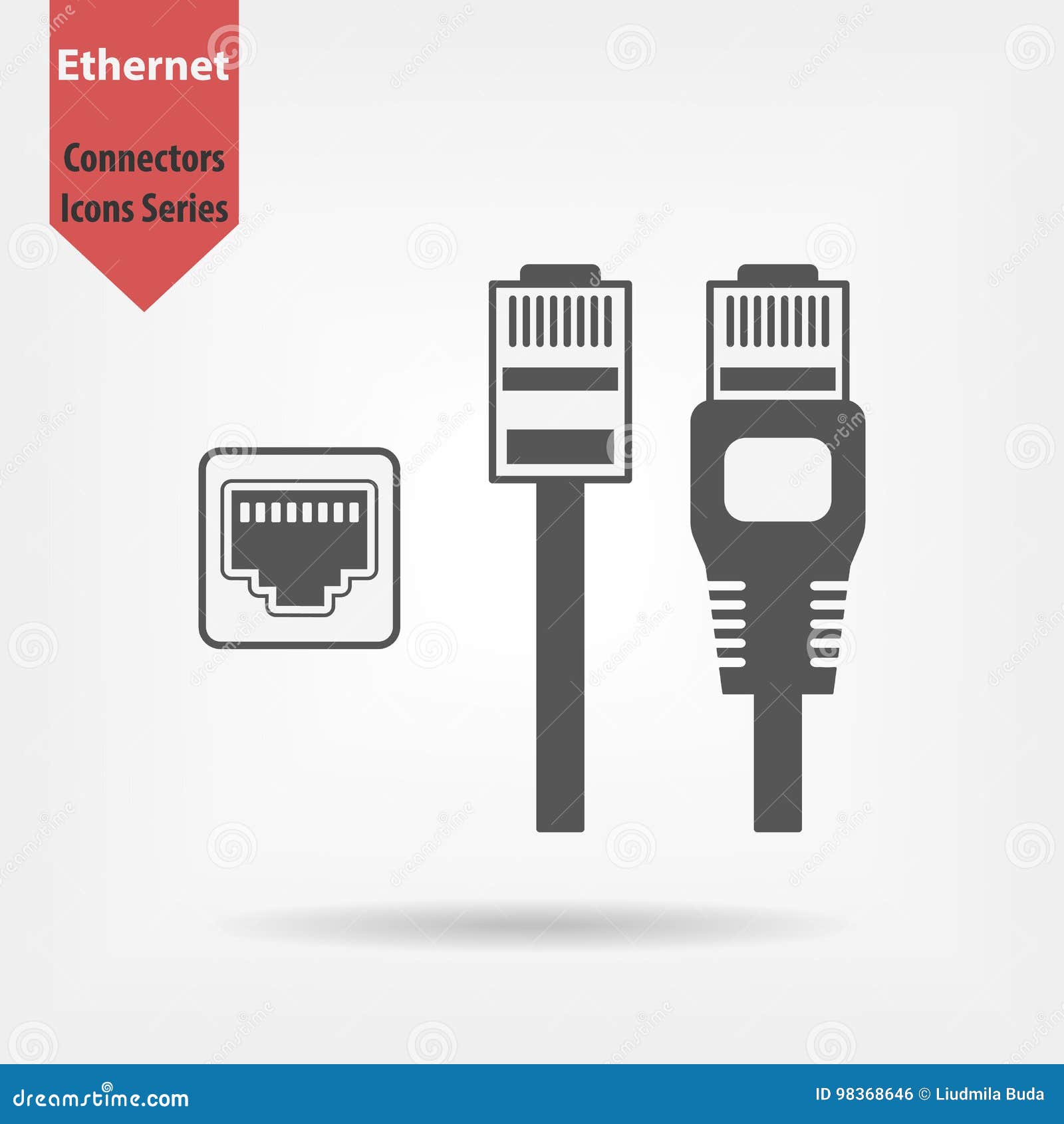 Ethernet Connectors. Connect And Disconnect Symbol Cartoon Vector ...
