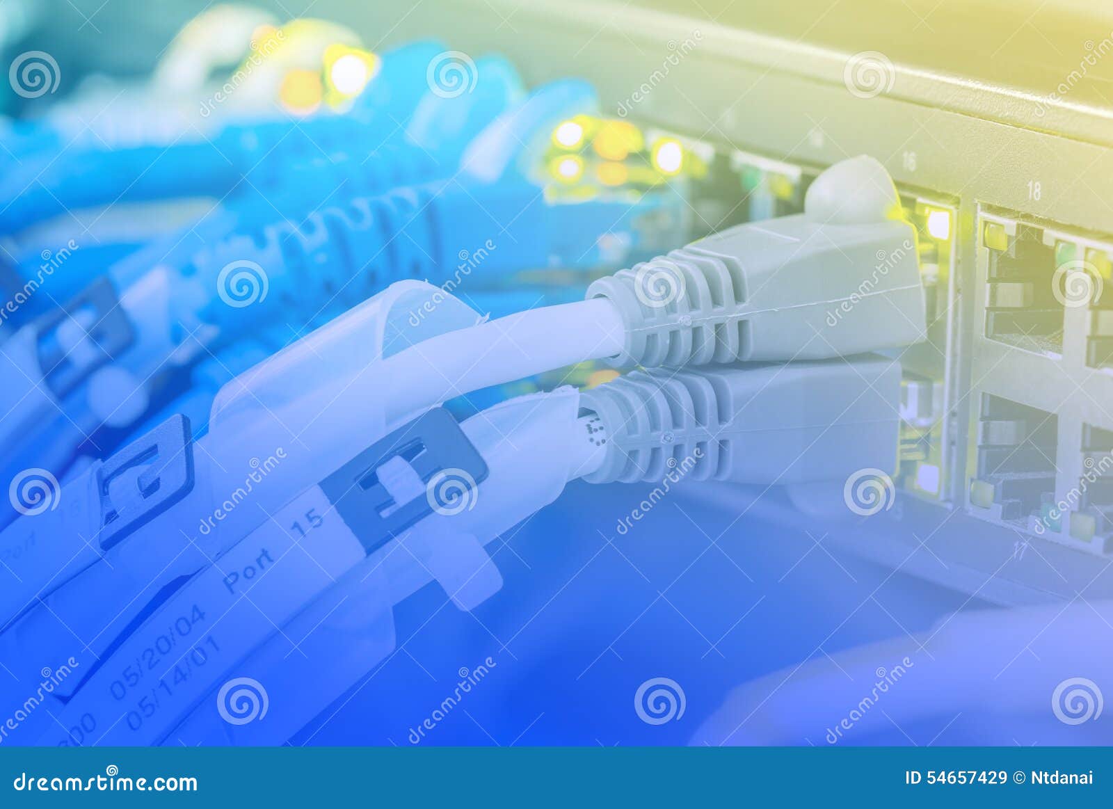 Ethernet copper cables stock image. Image of rack, cat6 - 54657429