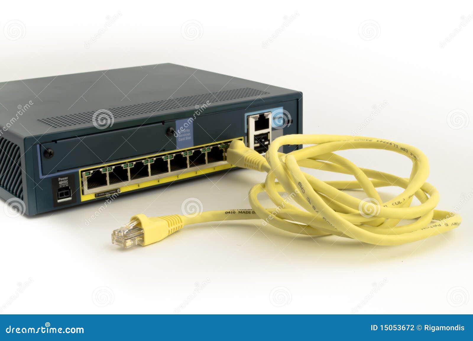 Ethernet Firewall and Cable Stock Photo - Image of data, security: 15053672