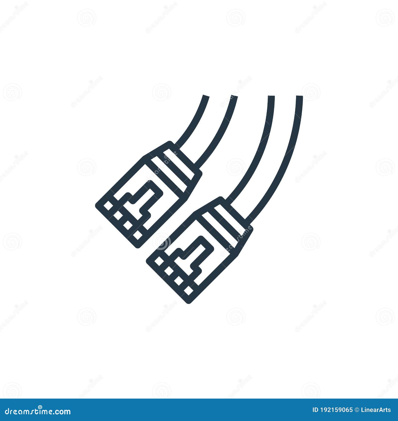 Ethernet Icon Vector From Devices Collection. Thin Line Ethernet ...