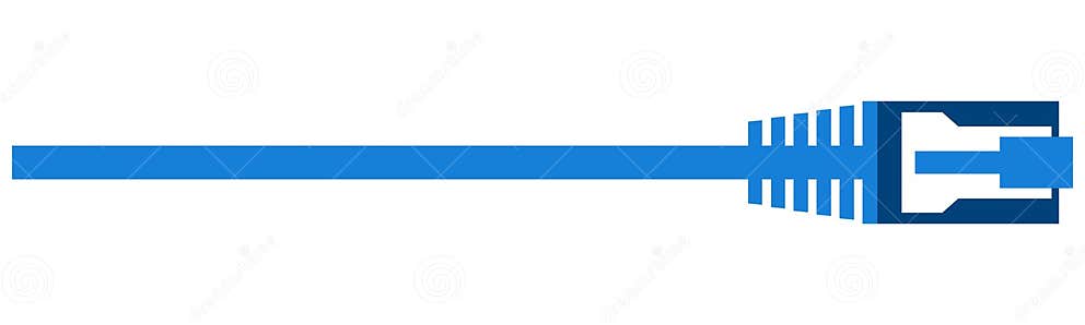 Ethernet LAN Cable Vector stock illustration. Illustration of ethernet ...