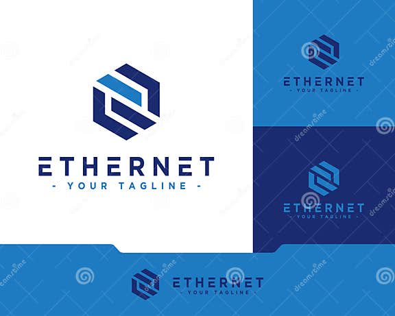 Logo Vector Graphic of Ethernet Technology Stock Vector - Illustration ...