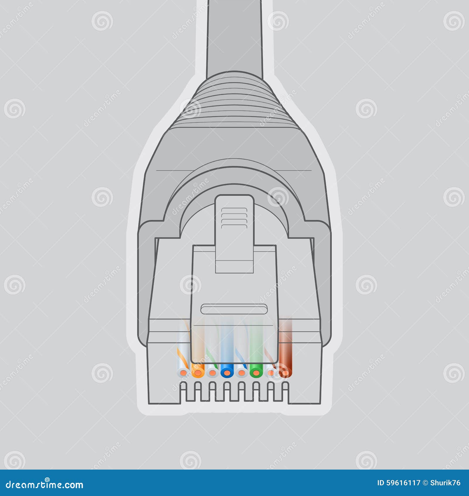 Cat6a Stock Illustrations – 3 Cat6a Stock Illustrations, Vectors ...