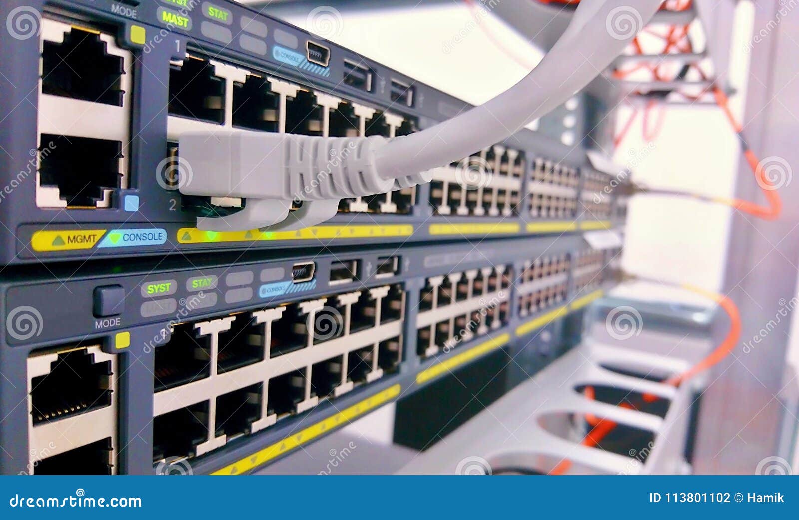 Ethernet Network Connectivity Stock Photo - Image of center, connect ...