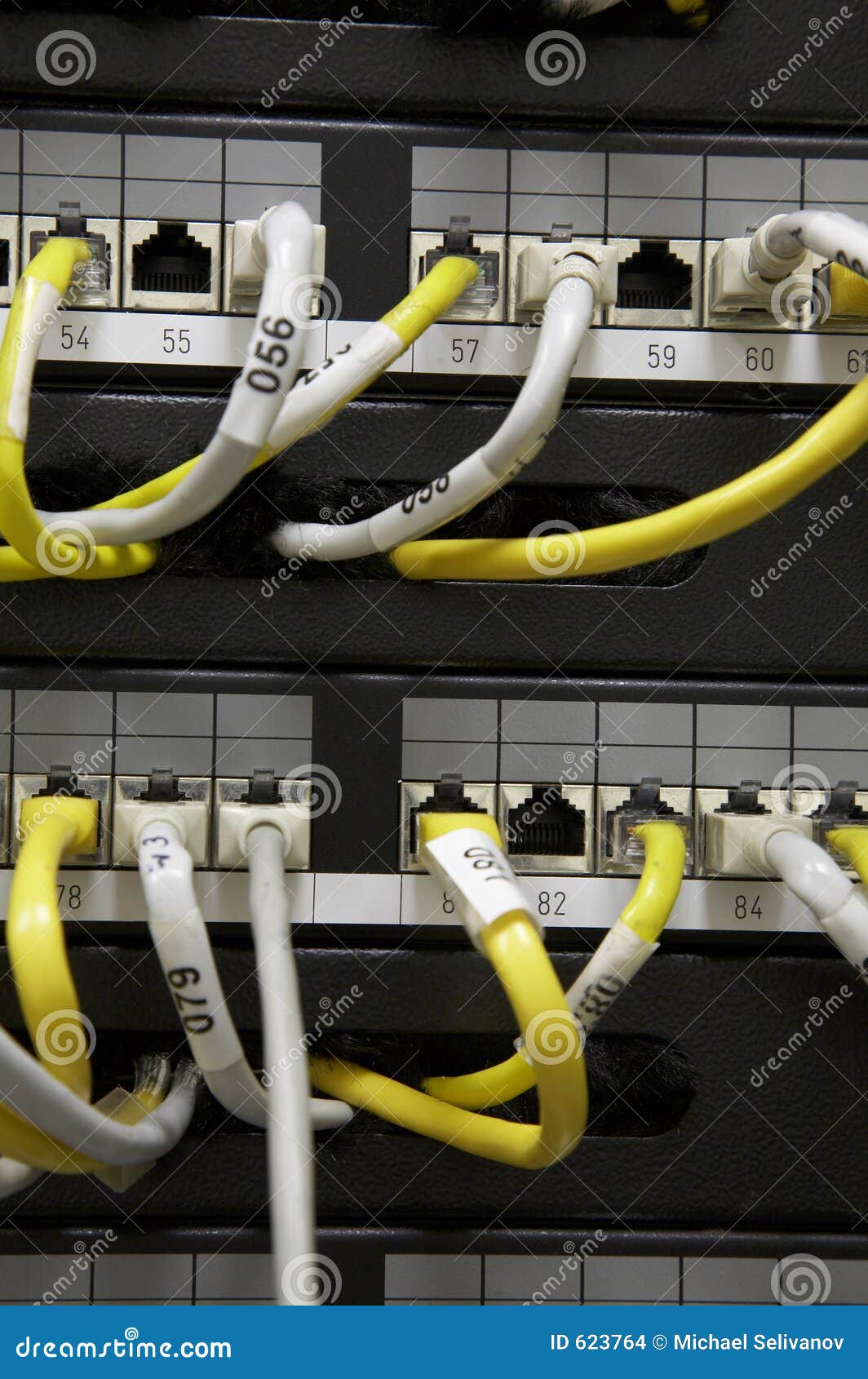 Ethernet patch panel stock photo. Image of port, interfaces - 623764