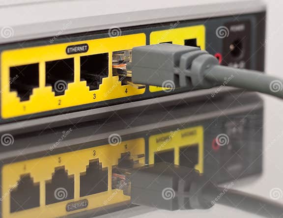Ethernet Plug in stock image. Image of electric, modern - 15296907