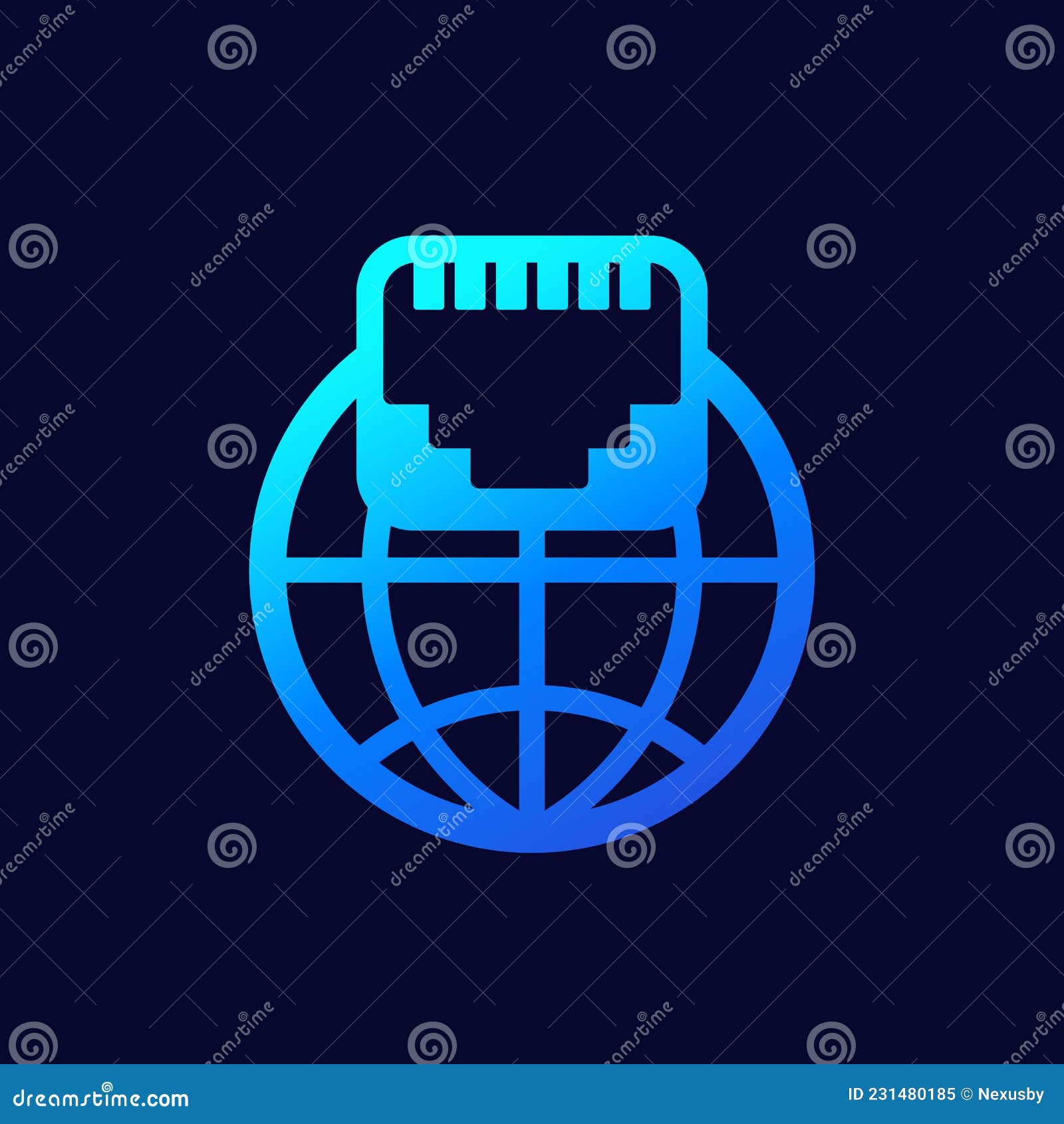 Ethernet Port, Network Icon for Web, Vector Stock Vector - Illustration ...
