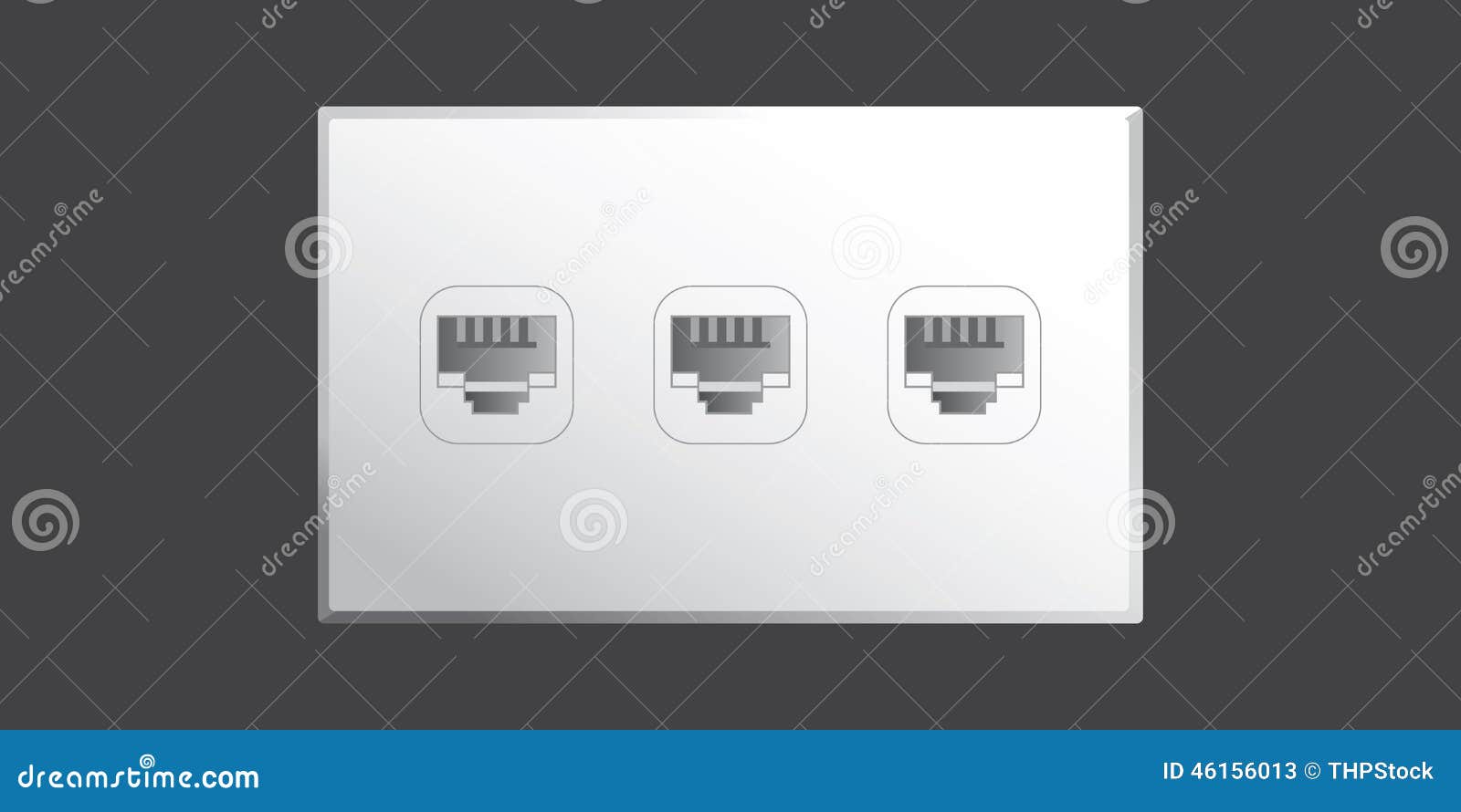 Ethernet Port stock vector. Illustration of broadband - 46156013