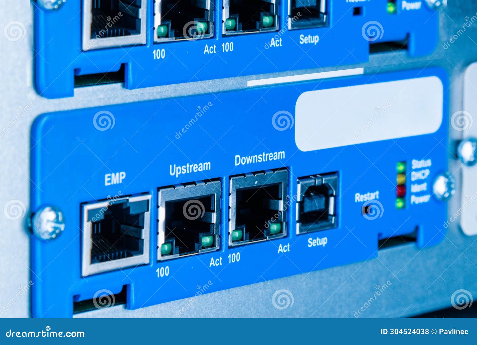 Ethernet Ports on the Panel of UPS Power Supply Stock Photo - Image of ...