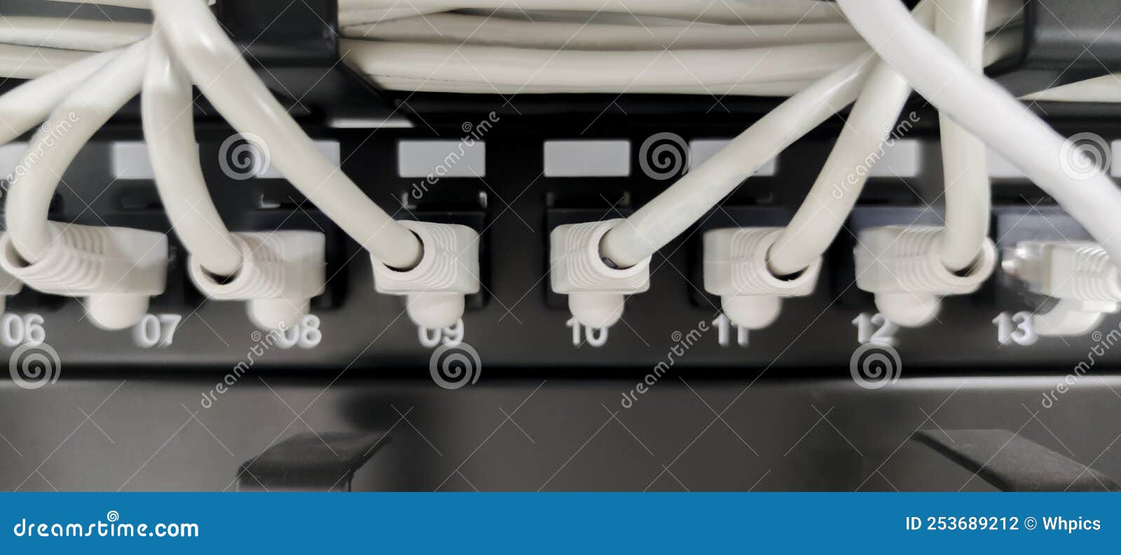 Ethernet Switch Device Full of Wires Stock Photo - Image of connectors ...