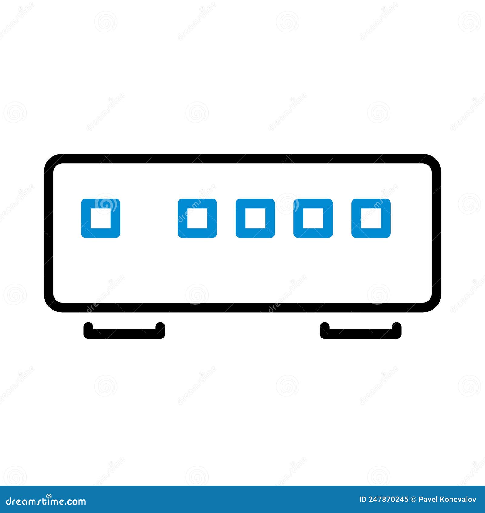 Ethernet Switch Icon stock vector. Illustration of connector - 247870245