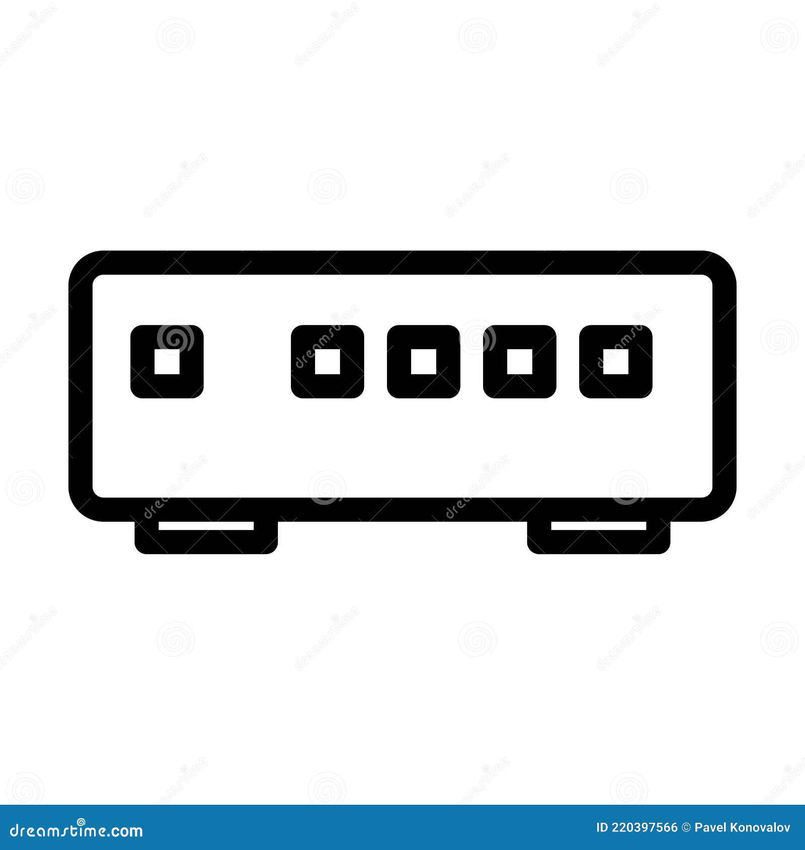 Ethernet Switch Icon Vector Illustration | CartoonDealer.com #195237964