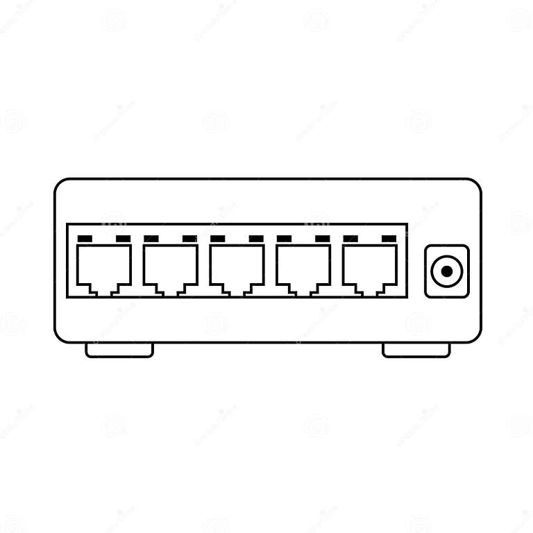 Ethernet Switch Icon stock vector. Illustration of business - 154789546