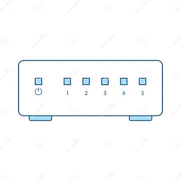 Ethernet Switch Icon stock vector. Illustration of connection - 167539349