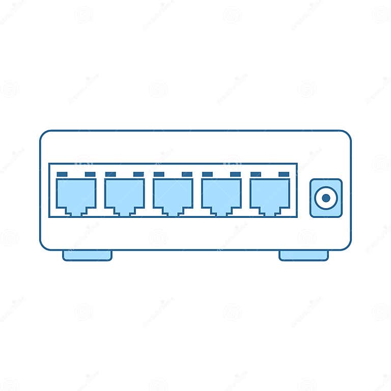 Ethernet Switch Icon stock vector. Illustration of equipment - 154053767