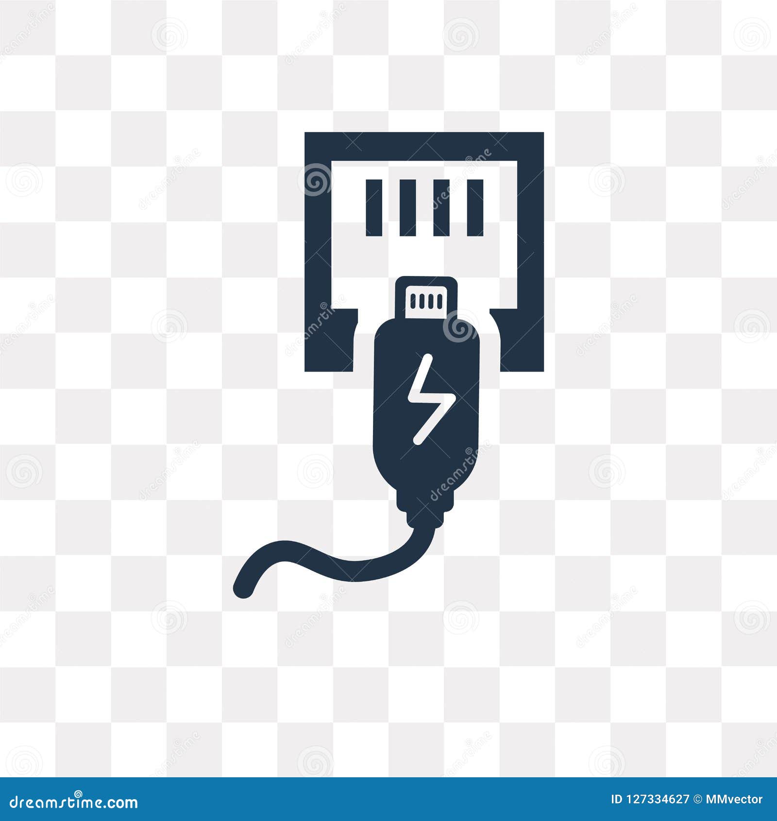 Ethernet Vector Icon Isolated on Transparent Background, Ethernet ...